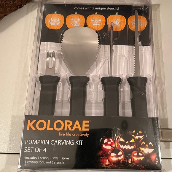 Kolorae | Party Supplies | New Kolorae Pumpkin Carving Kit Set Of 4 ...
